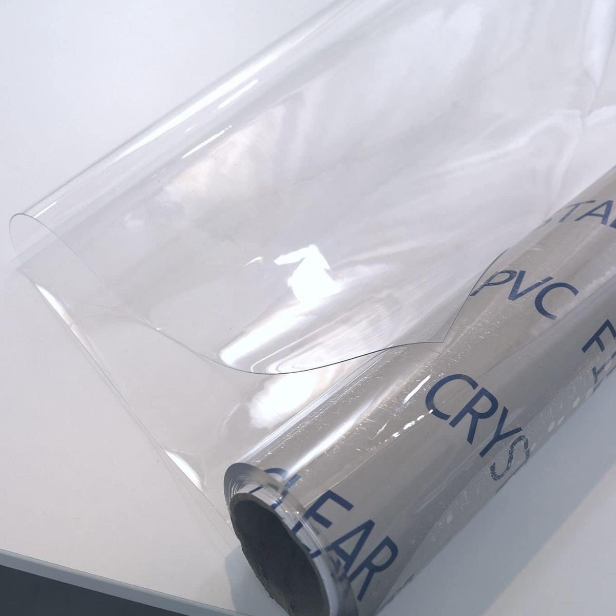 stabile Klarsichtfolie transparent 0,7mm dick Meterware PVC Folie ...